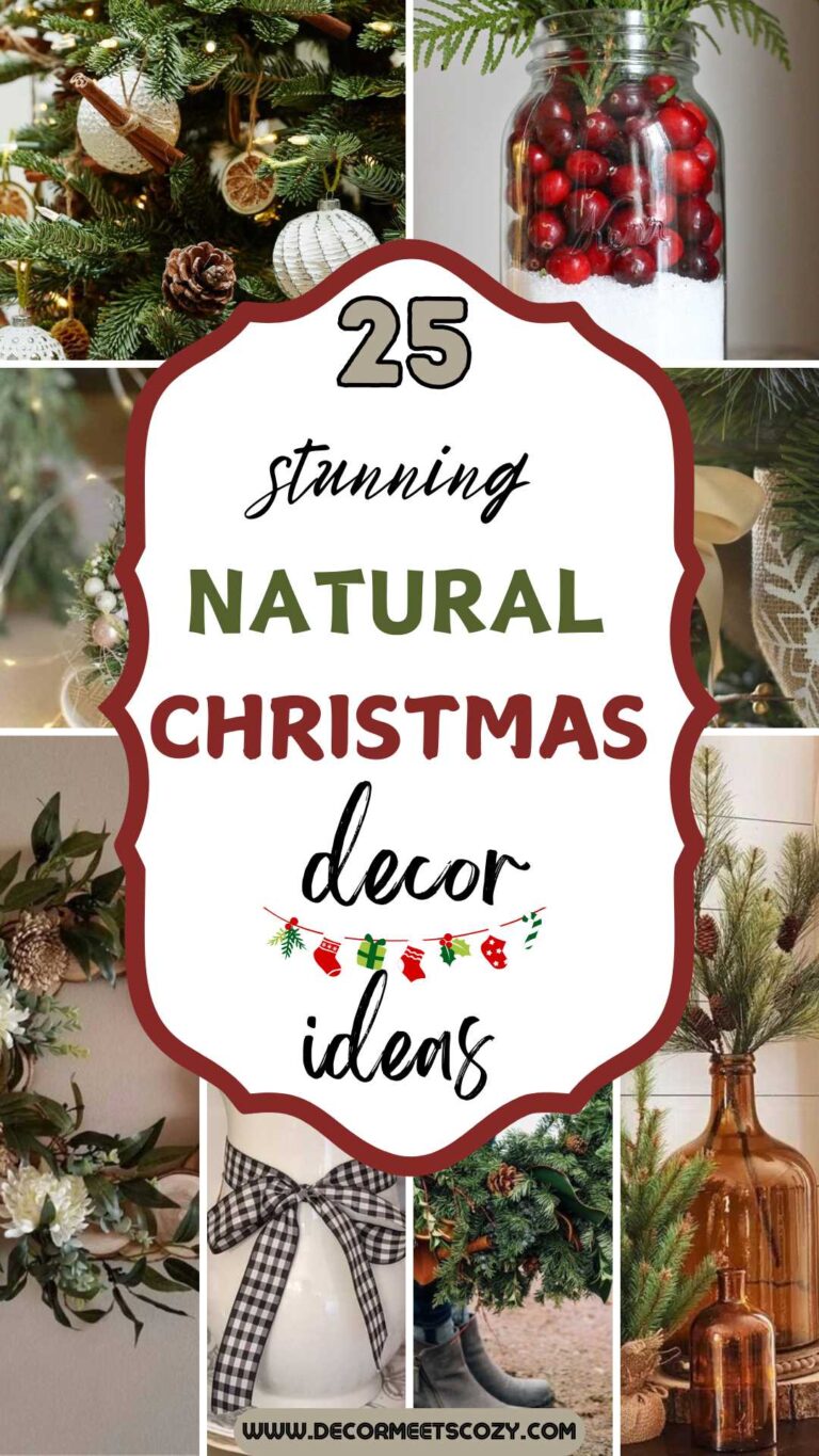 25 STUNNING NATURAL CHRISTMAS DECOR IDEAS TO INSPIRE YOU - decor meets cozy