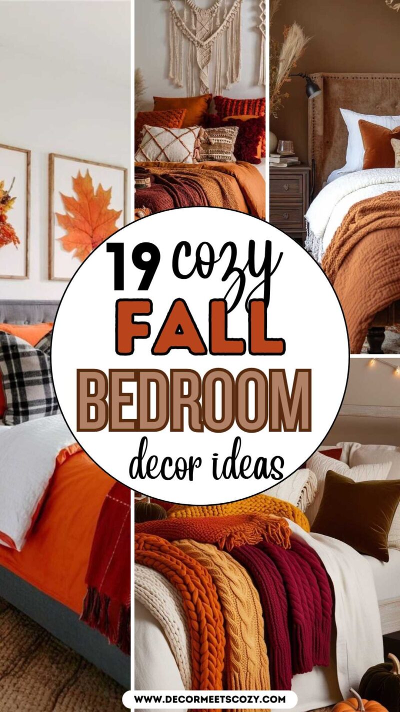 39 COZY FALL BEDROOM DECOR AESTHETICS TO RECREATE - decor meets cozy