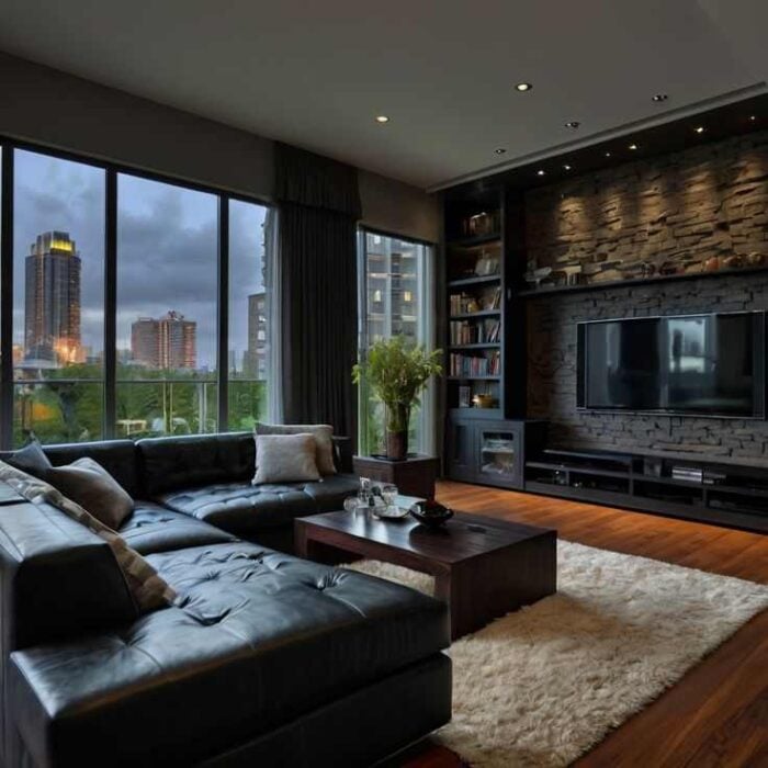 37 BOLD MODERN DARK LIVING ROOM IDEAS - decor meets cozy