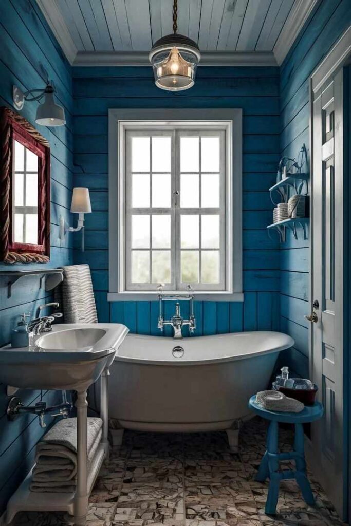 20 Nautical-theme Bathroom ideas to feel like you're at a beach - decor ...